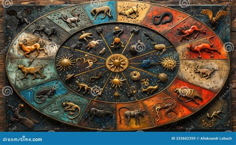 Medieval Astronomical Clock An Ancient Astronomical Clock Scheme Stock Image Image Of