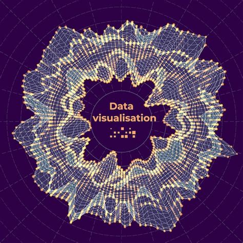Premium Vector Complex Data Visualization Concept Vector Abstract Illustration