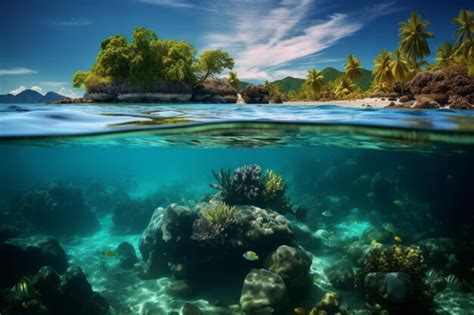 Premium Ai Image Vibrant Coral Reefs Generative Ai