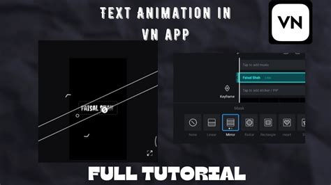 Vn App Text Animation A Complete Tutorial Editing Tutorial Youtube