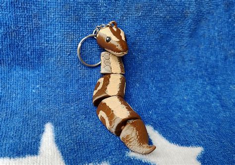 Stl File Python Keychain 🗝️ ・template To Download And 3d Print・cults