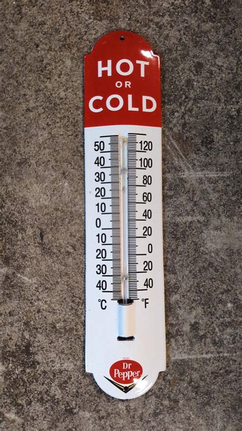 Porcelain Dr Pepper Thermometer Auction