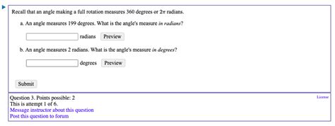 Solved Recall That An Angle Making A Full Rotation Measures