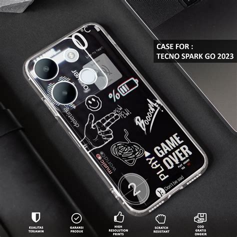 Jual Case Tecno Spark Go Casing Tecno Spark Go Motif Nasa Ticket Softcase