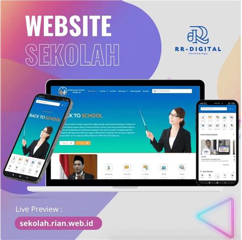 Template Website Sekolah 1 Rrdigital