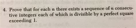 Solved Prove That For Each N There Exists A Sequence Of N