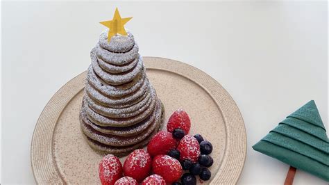 팬케이크 트리 핫케이크 가루 하나면 크리스마스 요리 끝 마롱테이블 Youtube