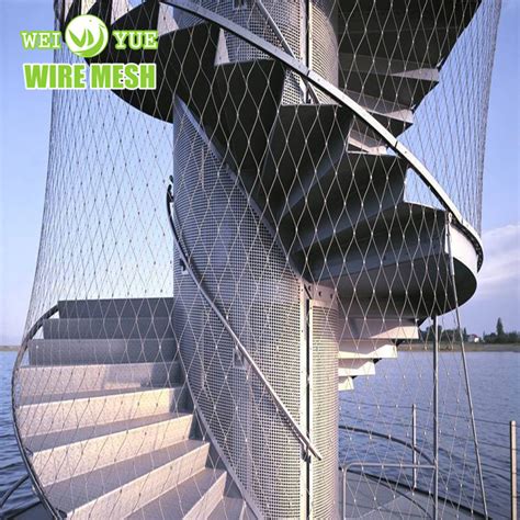 Outdoor Stainless Steel Cable Railing Mesh Wire Rope Deck Railing Netting Wire Mesh Railings