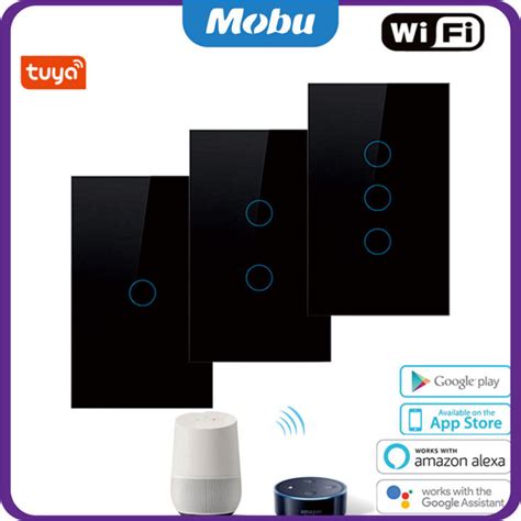 Touch Switch Tuya Smart Life Light Wifi Sensor Smart Switch App Remote Control No Neutral Wire