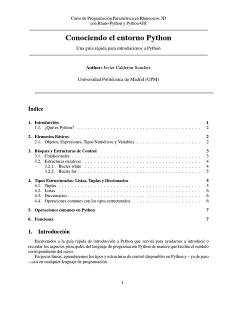 Introducción A La Programación En Python Elementos Básicos Tipos De