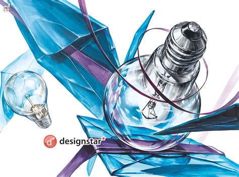 기초디자이 디자인스타 입시미술 개체묘사 전구 편지봉투 그림 제품 스케지 질감