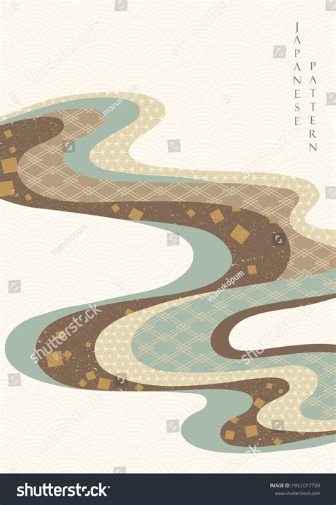 Japanese Background Geometric Pattern Vector Asian Stock Vector Royalty Free 1951017739