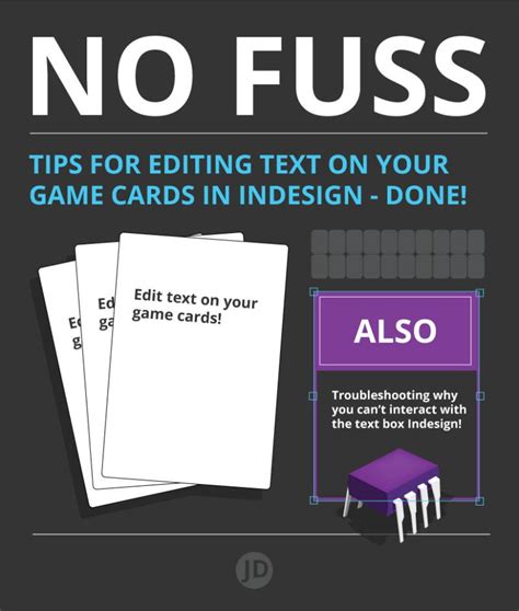 How To Edit Text On Your Card Artwork In Adobe Indesign No Fuss Desiged By Jimm Jimmsdesign