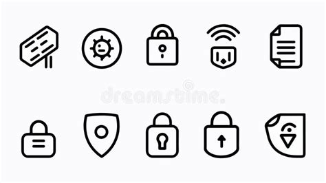 Identity Related Password Icon For Security Concepts Stock Vector