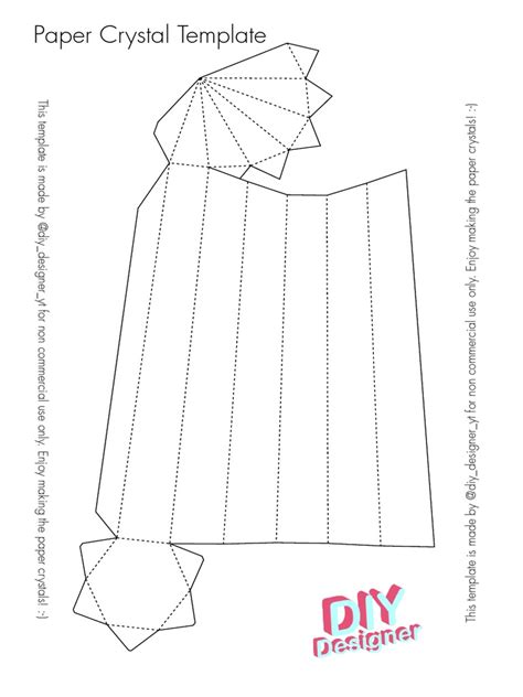 Printable Paper Crystal Template Pdf Art