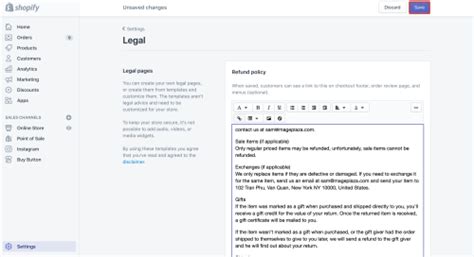 how to write and add terms and conditions in your shopify store