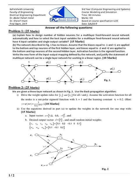 Answer All The Following Questions Problem 1 25 Marks Pdf