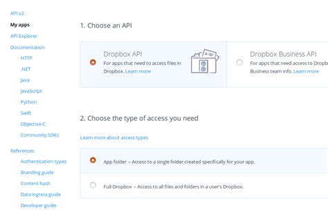 Android Dropbox Api How To Access The App Folder From Browser Stack Overflow