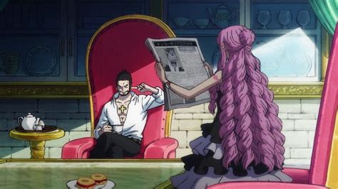 Dracule Mihawk And Perona Gambar Anime Ilustrasi Gambar
