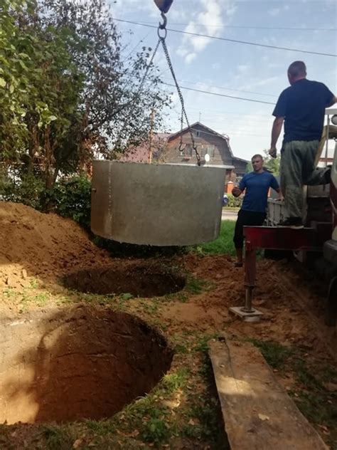 Септик из бетонных колец в Московской области