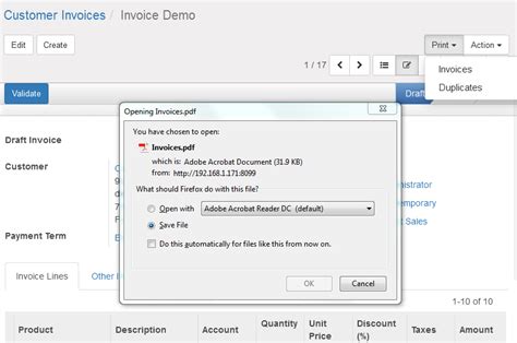 Odoo Invoice Template Behance