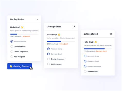 Getting Started Onboarding Checklist By Siraj Dhanani On Dribbble