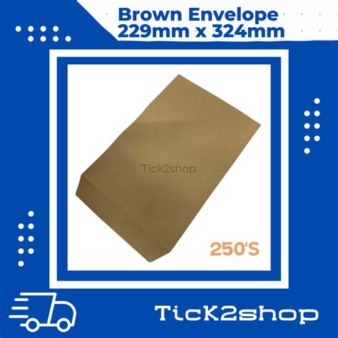 115gm Brown Envelope 229mm X 324mm A4250sbox Shopee Philippines