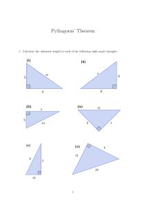 Year Pythagoras Theorem