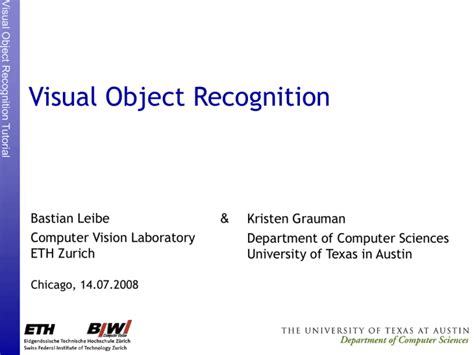 Visual Object Recognition