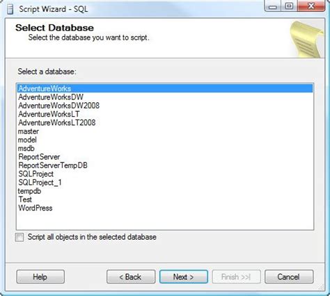 Sql Server 2008 Copy Database With Data Generate T Sql For Inserting Data From One Table