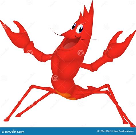 Dancing Crayfish Cartoon