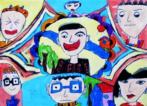 我熟悉的人 少儿绘画作品 儿童画 网络美术馆 中国少儿美术教育网