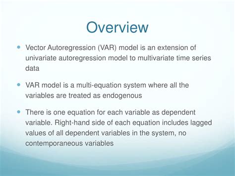 Ppt Vector Autoregression Powerpoint Presentation Free Download Id 4029803
