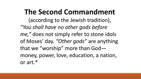 Bible Study The Second Commandment Pptx
