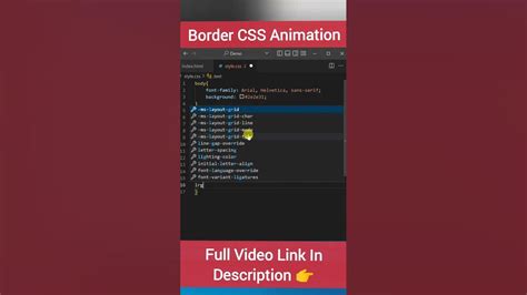 How To Create Awesome Css Border Animation Quick Css Animation Effects Shorts Webdesign