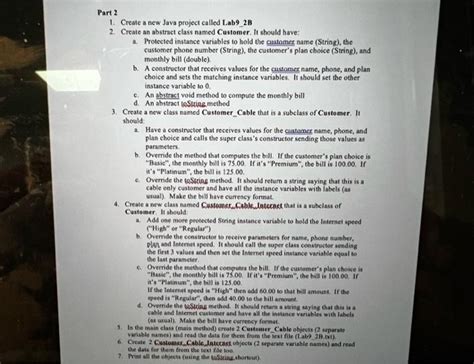 solved part 2 1 create a new java project called lab9 2b 2