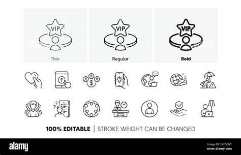Inclusion Group And Hold Heart Line Icons For Web App Printing Line