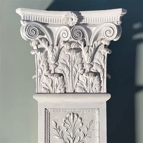A Magnificent Set Of Four English Pine And Composition Neo Classical Pilasters Lassco