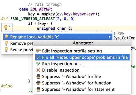 Quick Fixes And On The Fly Code Analysis Features Clion