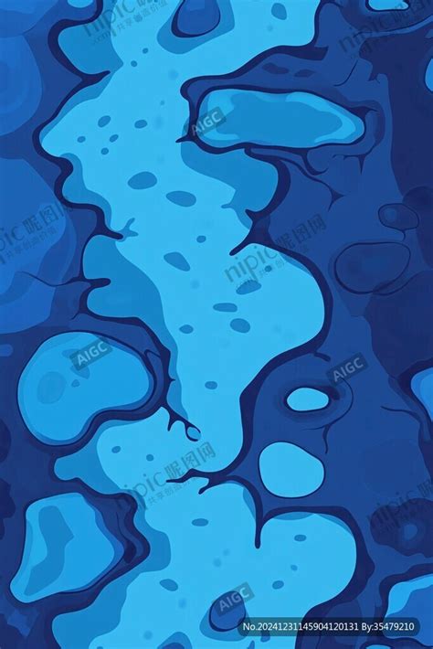Ai创作图流体元素插画 立体水纹 液体创意壁纸 流体花纹背景 高清蓝色水纹 意境水纹肌理纹 水纹底纹设计 蓝色水纹图 蓝色水纹水底 蓝色海色插画 简约水纹 扁平噪点质感肌理插画 肌理扁平风