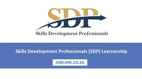 Apply For Skills Development Professionals Sdp Learnership Jobcare