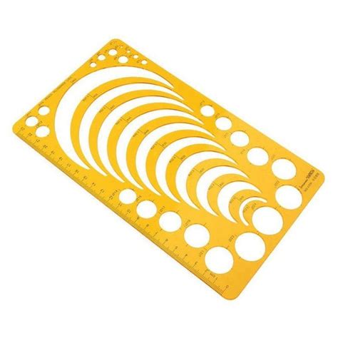 Drafting Circle Template Radius Drawing Stencil Useful Technical Tool Artist Arc Big W