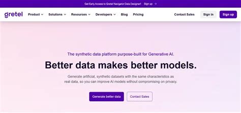 Gretel Ai Powered Synthetic Data Platform