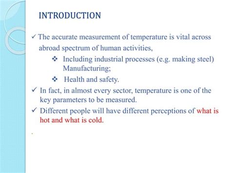 Temperature Measurement Ppt PPTX