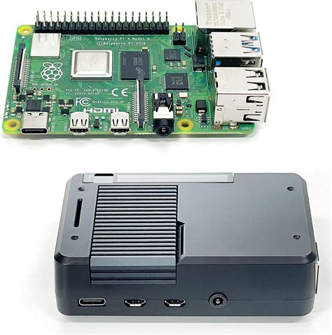 Buy Raspberry Pi 4b 4gb Board With Multi Functional Case 1 Noiseless Passive Cooling 2