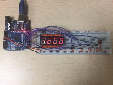 4 Digit Seven Segment Display Digital Clock 4 Steps Instructables