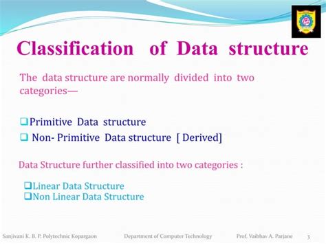 Classification Of Data Structure Linear And Non Linear Pptx