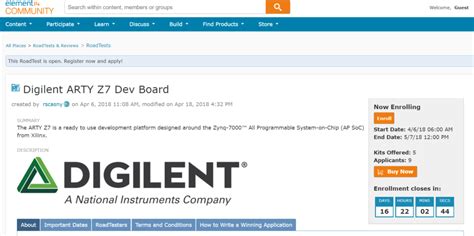 Element Arty Z Roadtest Digilent Blog