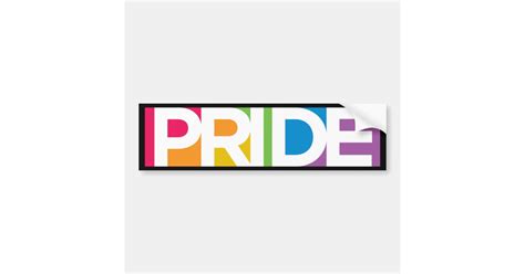 Gay Pride Bumper Sticker Zazzle
