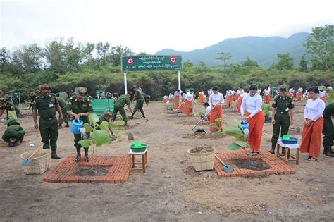 ကာကွယ်ရေးဦးစီးချုပ်ရုံး ကြည်း၊ ရေ၊ လေ မိသားစုများ၏ ၂၀၂၃ ခုနှစ် ဒုတိယအကြိမ် မိုးရာသီသစ်ပင်စိုက်ပ